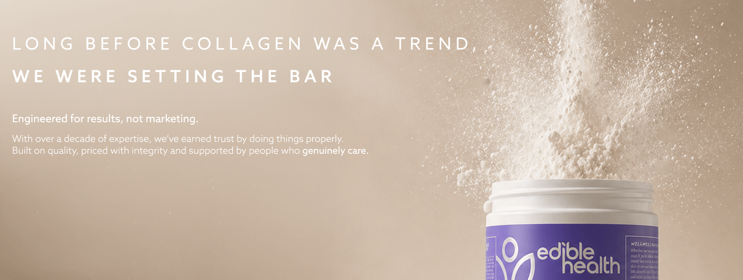 Edible Health Collagen - 100% Pure Protein Powder Range